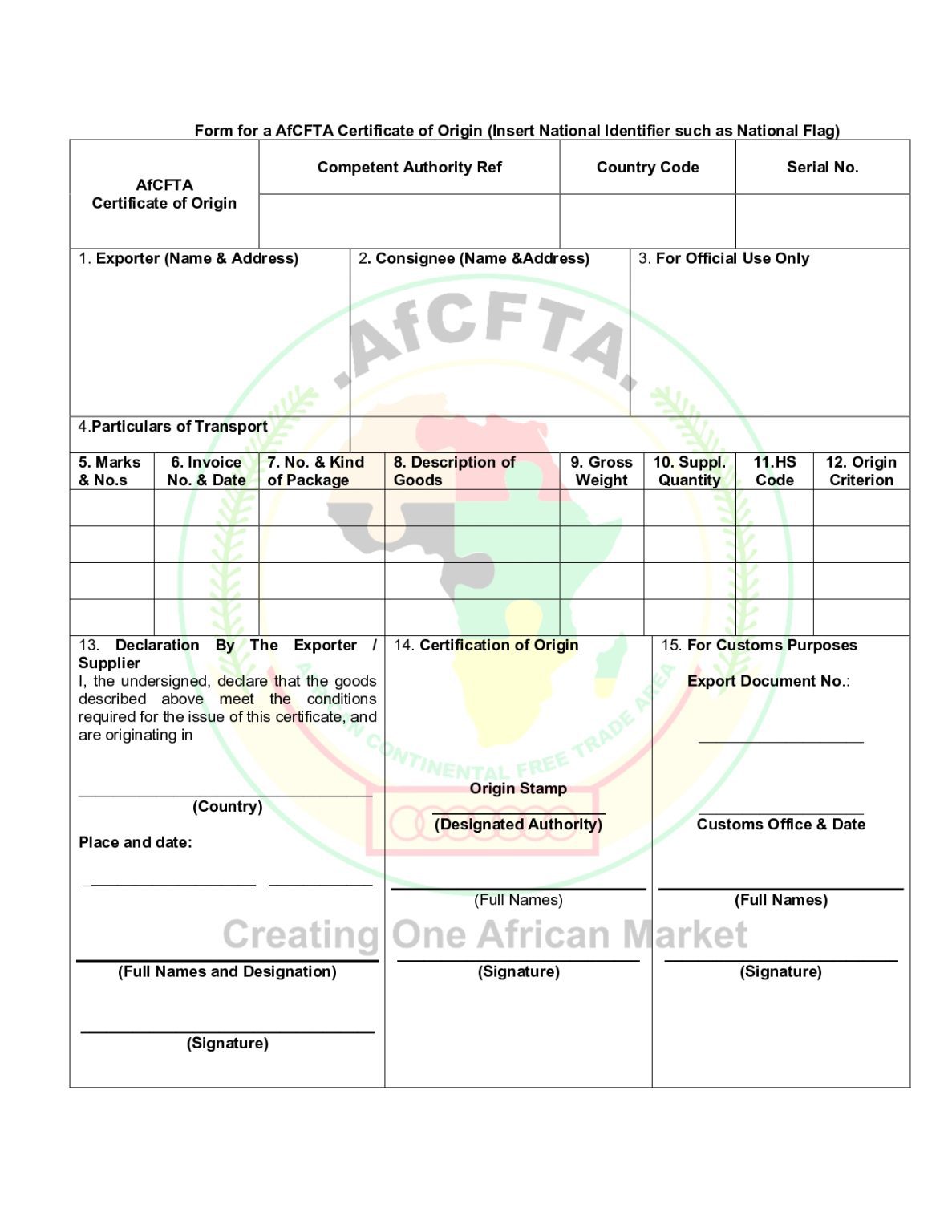Importance of Certificate of Origin in Trade - Goliath Africa Logistics